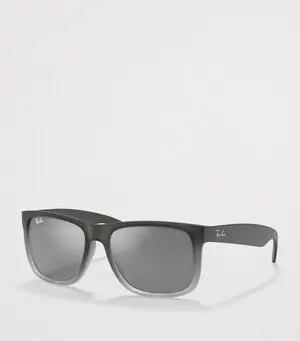 Ray-ban Justin Classic Rectangle Sunglasses - Grey