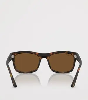 Ray-ban Tortoiseshell Square Frame Sunglasses - Brown