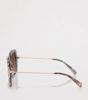 Michael Kors Quogue Oversized Square Frame Sunglasses
