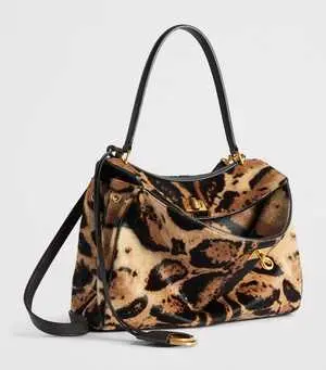 Balenciaga Rodeo Top-handle Bag In Pony Hair - Pink