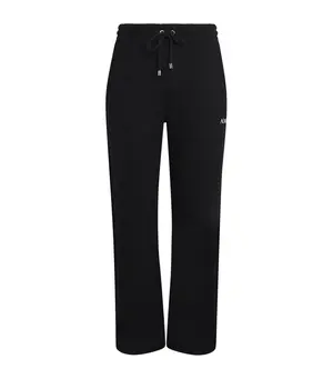 Amiri Cotton Relaxed Logo Sweatpants - Black