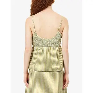 DAMSON MADDER Dinah Pinstripe Cotton Cami Top