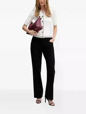 Dkny Pressed-crease Tailored Trousers