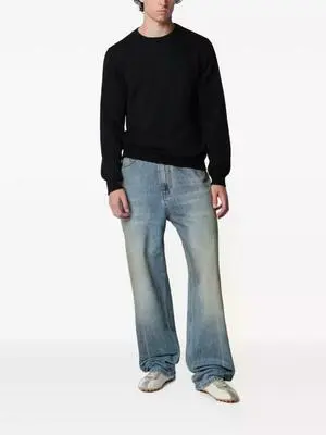 ROBERTO COLLINA Ribbed Knit Crew Neck Sweater