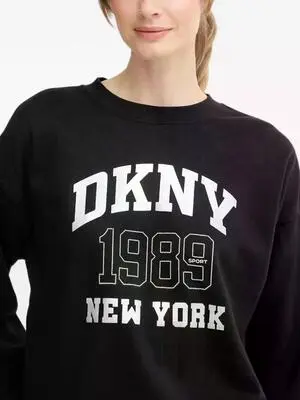 Dkny Logo Embellished Crewneck Sweatshirt