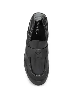 Prada Speedrock Leather Loafers - Black