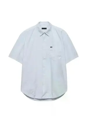Prada Short-sleeved Cotton Shirt - Blue