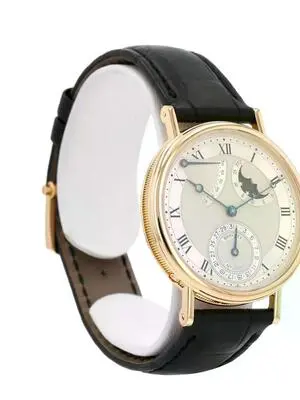 BREGUET 36mm Classique Complications Watch With Moon Phase And Power Reserve
