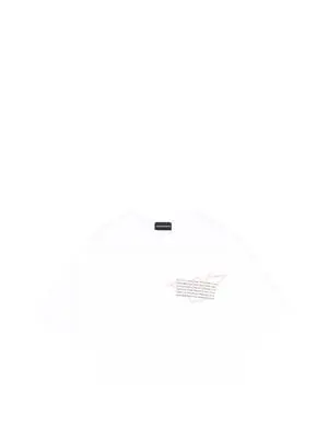 Emporio Armani Cropped Logo T-shirt - White