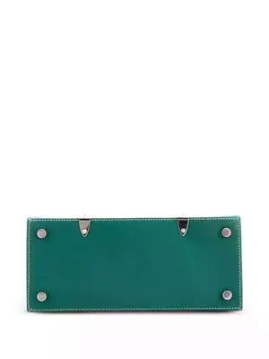 Goyard Structured Saigon Top Handle Bag Coated Canvas With Leather Mini Satchel - Green