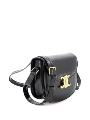 Celine Triomphe Besace Cléa Shoulder Bag - Black