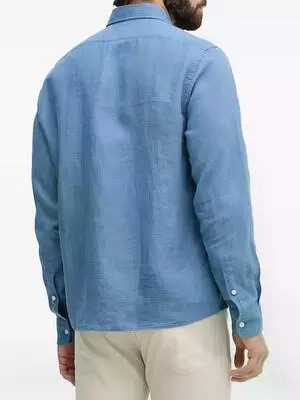 BOSS Button-down Embroidered Logo Shirt