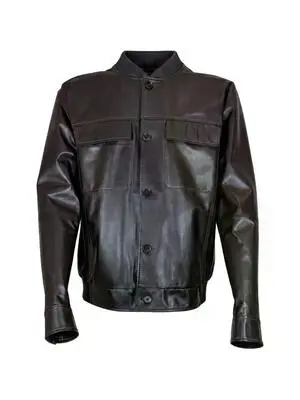 DESA 1972 Leather Button-up Jacket