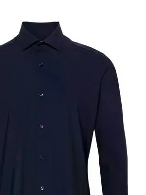 CALIBAN Spread-collar Long-sleeve Shirt