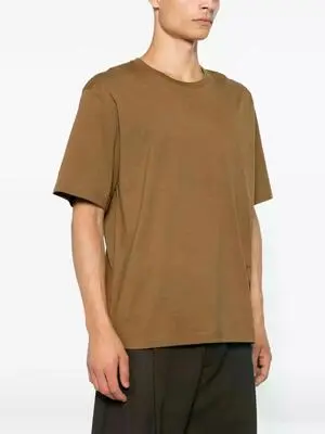 Corneliani Tree-embroidered T-shirt - Neutrals
