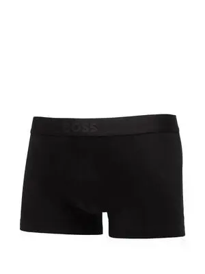 Hugo Logo-waistband Trunks - Blue