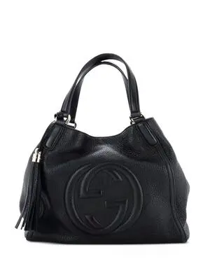 Gucci Soho Leather Shoulder Bag - Black