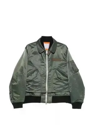 Sacai Layered Zip-fastening Jacket - Green