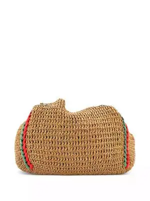 Gucci Gg Marmont Raffia Large Tote Bag