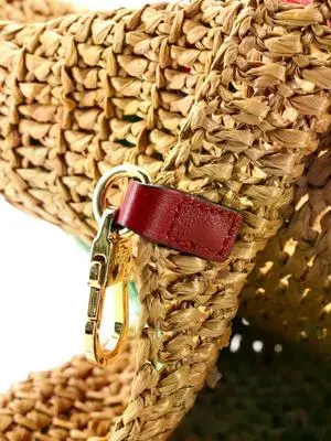 Gucci Gg Marmont Raffia Large Tote Bag
