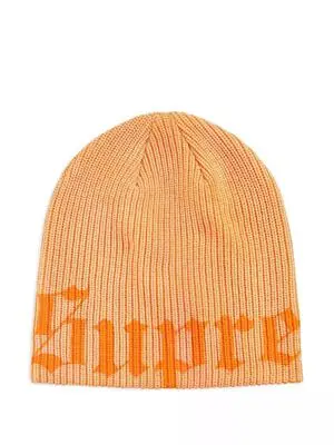 Supreme Old English Logo Beanie - Orange