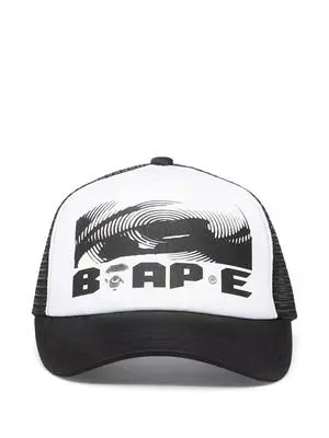 A BATHING APE Mesh Trucker Cap - Black