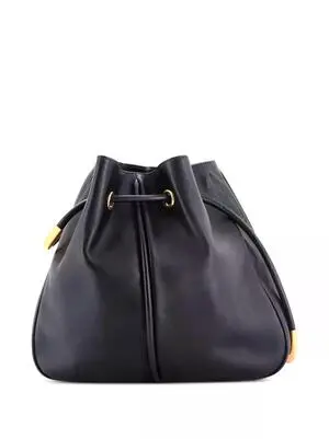Dior Nolita Large Bucket Bag In Calfskin - Black
