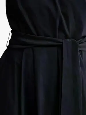 Joseph Ribkoff Sleeveless V-neck Belted Midi Dress