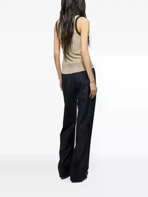 Acne Studios Ribbed Tank Top With Digital Print - Neutrals