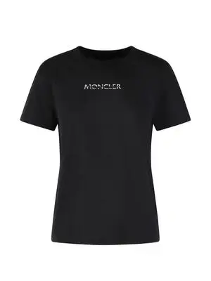 Moncler Logo Embroidered Patch Detail T-shirt