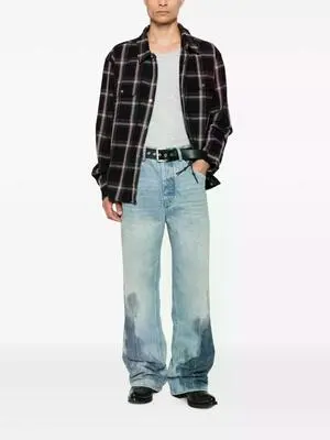 PURPLE BRAND Check-pattern Cotton Shirt