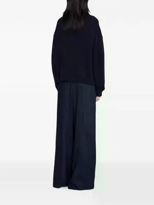 ANINE BING Lee Polo Sweater Navy