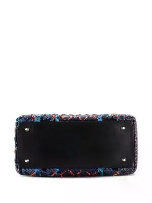 Dior Lady Sequin Jacquard Satchel - Black