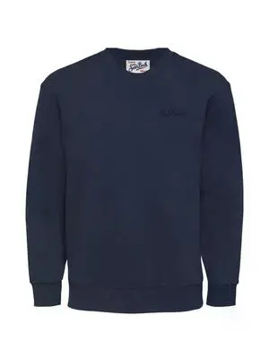 MC2 SAINT BARTH Logo-embroidered Sweatshirt - Blue
