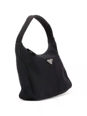 Prada Tessuto Mini Hobo Bag - Black