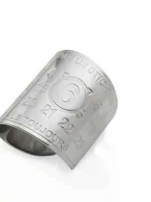 MAISON MARGIELA Palladium Sticker Band Ring