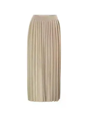 Fabiana Filippi Pleated Knitted Midi Skirt