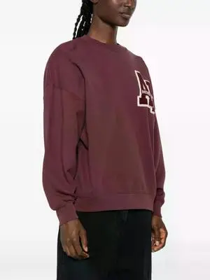 ANINE BING Miles Logo Detail Sweatshirt - Red
