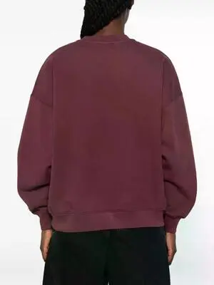 ANINE BING Miles Logo Detail Sweatshirt - Red