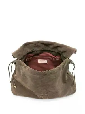COCCINELLE Suede Drawstring Shoulder Bag