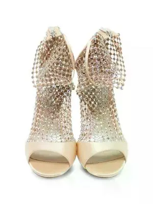 Rene Caovilla Crystal Embellished Stiletto Sandals