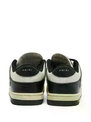 Amiri Skeletal Leather Low-top Sneakers - White