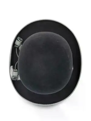 Vintage Buckled Bowler Hat