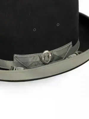 Vintage Buckled Bowler Hat