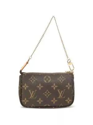 LOUIS VUITTON Mini Pochette Accessoires Clutch Bag - Brown