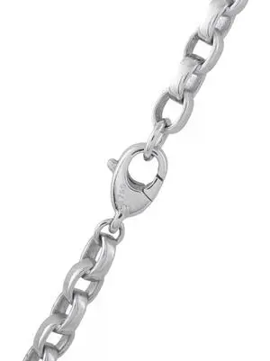 MAGERIT 18k Gold Diamond Tiger Motif Pendant Necklace - Silver