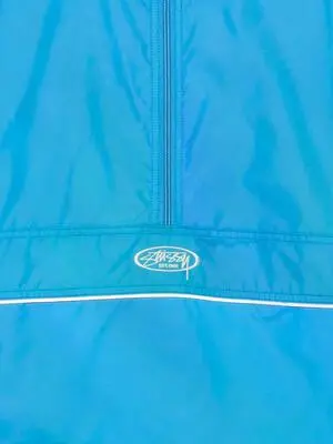 StÜssy Logo Embroidered Windbreaker - Blue