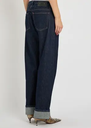 Khaite Karo Turn-up Curved Jeans