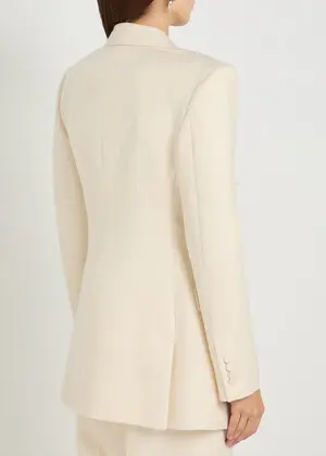 Gabriela Hearst Gavin Double-breasted Silk And Wool-blend Blazer
