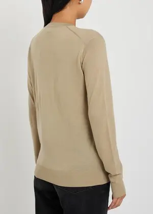 TOTEME Wool And Silk-blend Jumper - Beige